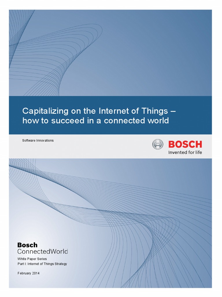 Bosch Software Innovations Iot Whitepaper Strategy | PDF | Internet Of ...