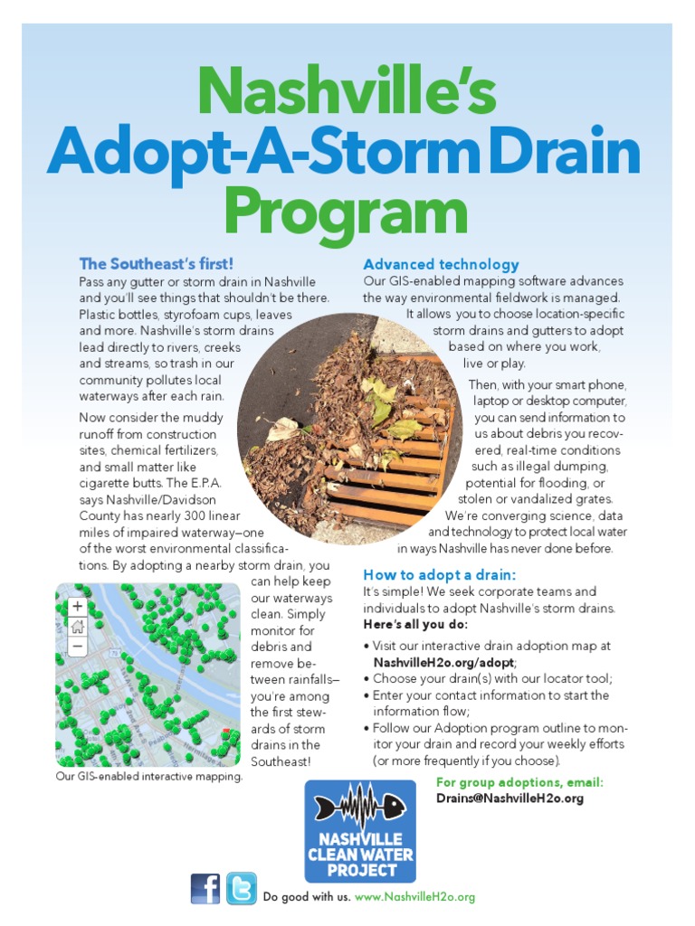 Storm Drain Flyer | PDF | Storm Drain | Water