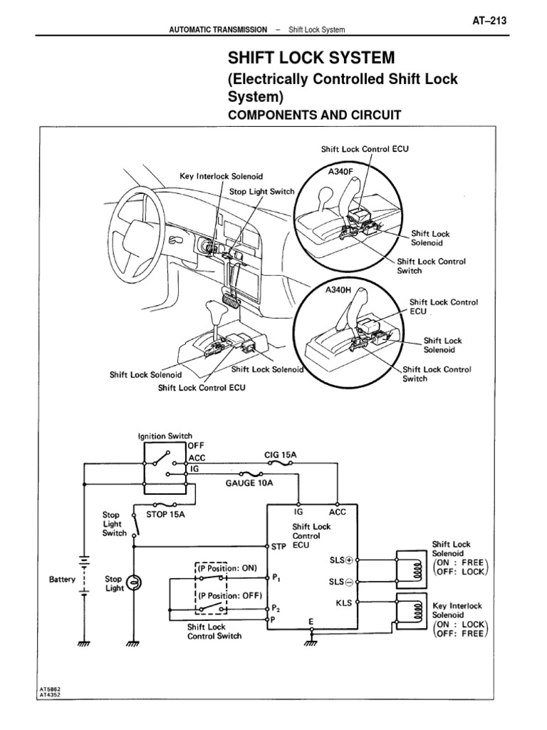 Electrically Controlled Shift Lock System | PDF | Electrical Connector ...