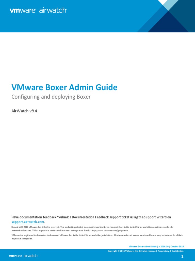 VMware Boxer Admin Guide v8 - 4 | PDF | Mobile App | Ios