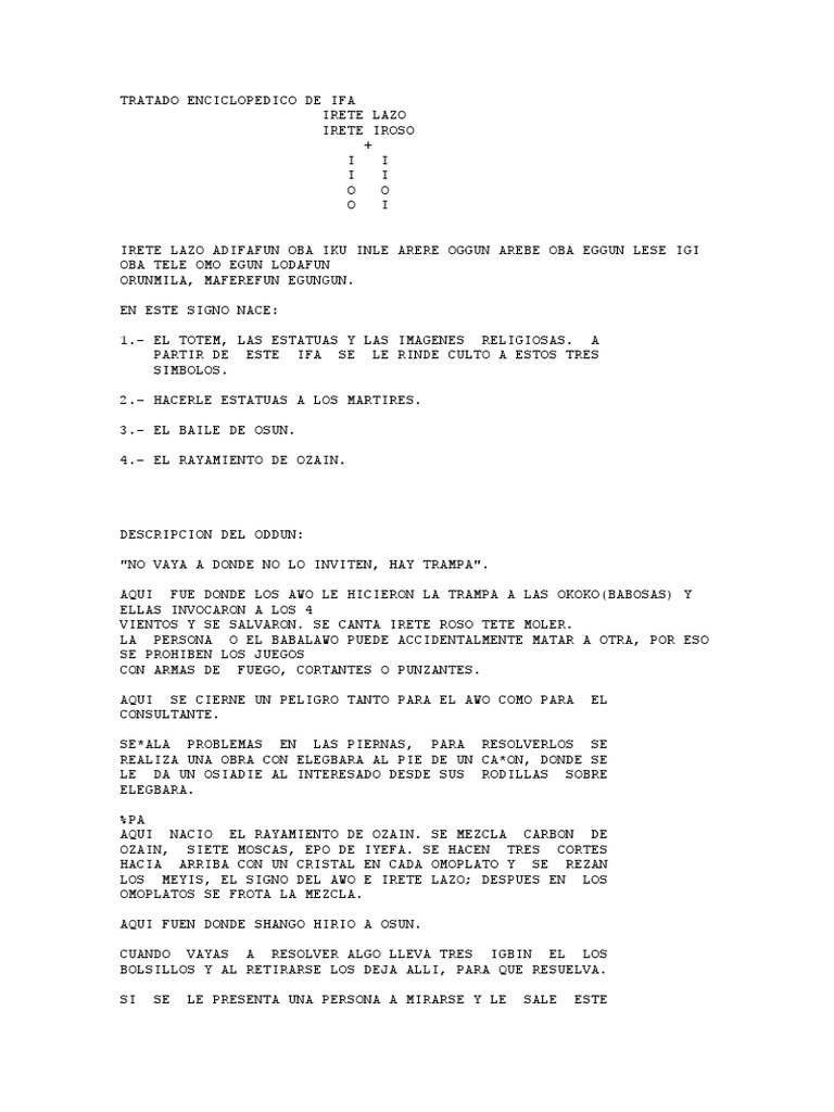 Irete Iroso (Laso) | PDF