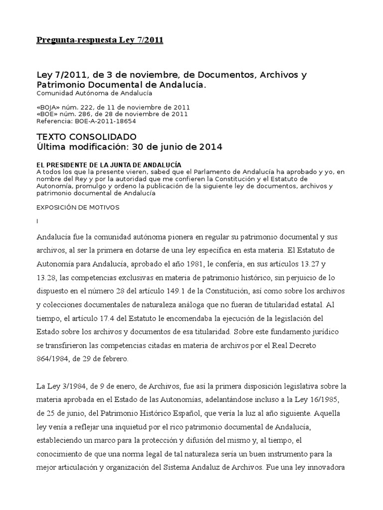 Ley 7 2011 | PDF | Regulación | Gobierno