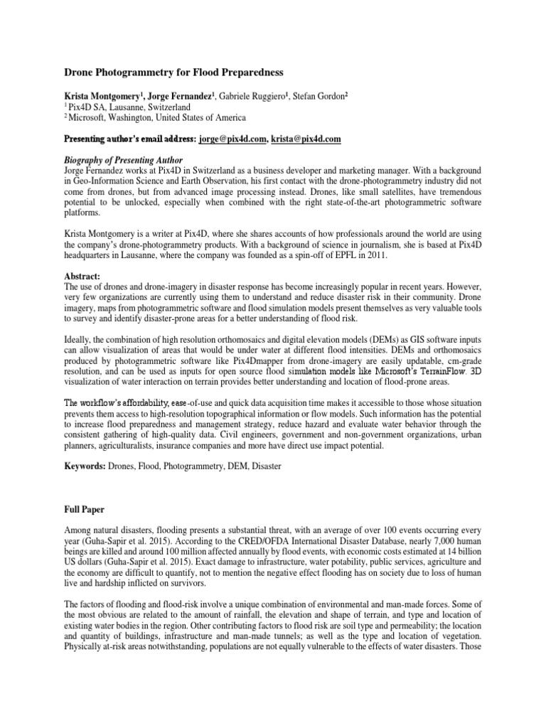 Drone Mapping for Flood Risk Management | PDF | Flood | Scientific Modeling