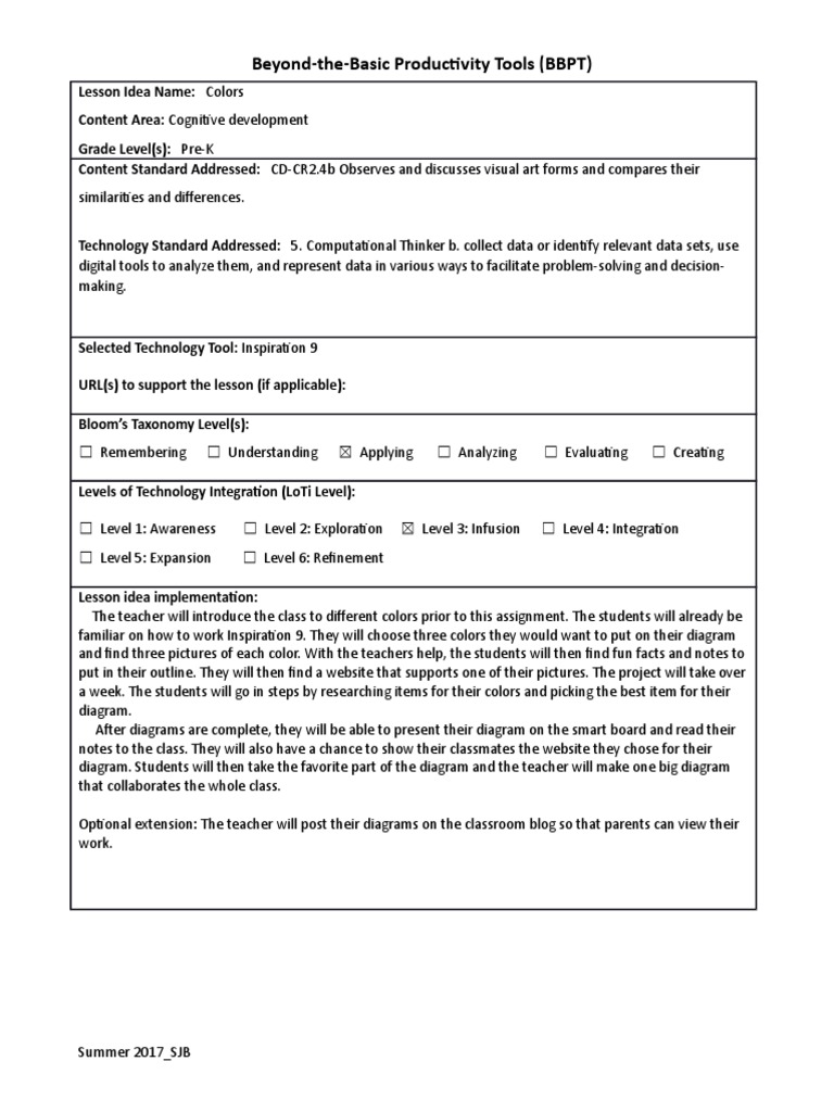 Bbptlessonplan | PDF | Behavior Modification | Communication