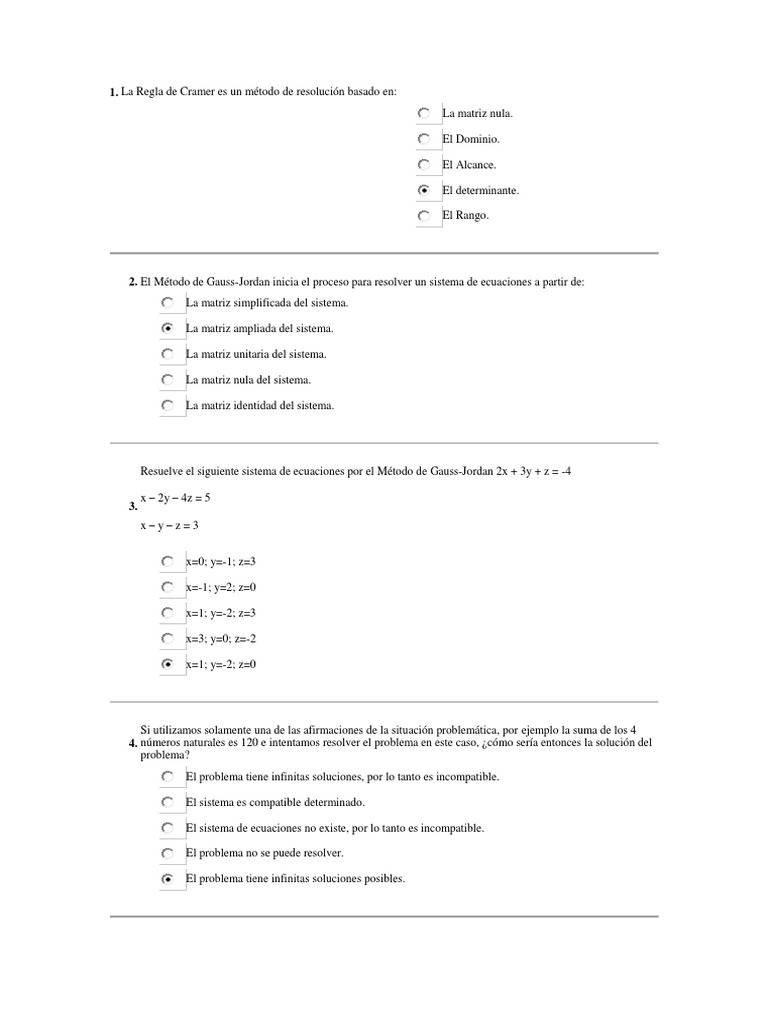 TP4 Algebra (100%) Ues21 | PDF | Determinante | Sistema de ecuaciones lineales