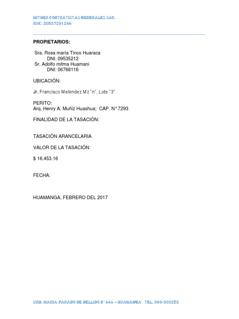 Tasacion Terreno | PDF | edificio | Ingeniería de Edificación