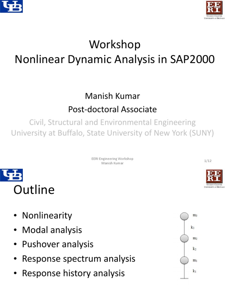SAP2000 Nonlinear Dynamic Analysis | PDF | Applied Mathematics ...