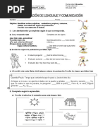 PRUEBA de LENGUAJE Elementos Del Cuento | PDF | Artes del Lenguaje y ...