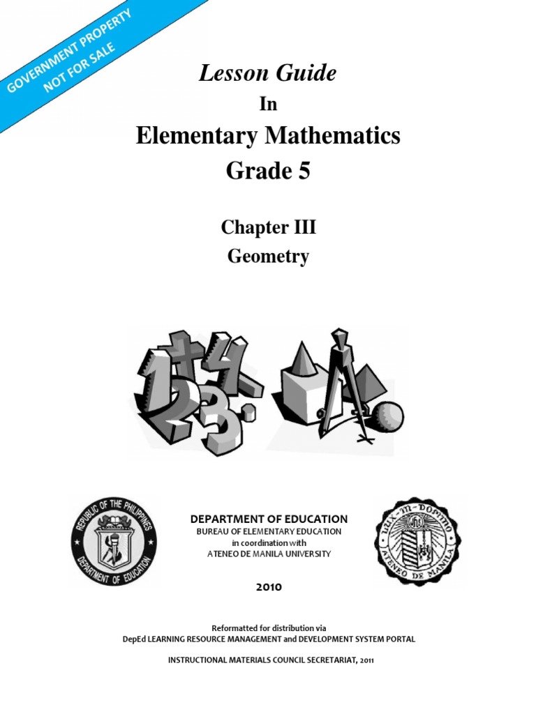 LG MATH Grade 5 - Geometry v2.0 PDF | PDF | Rectangle | Triangle