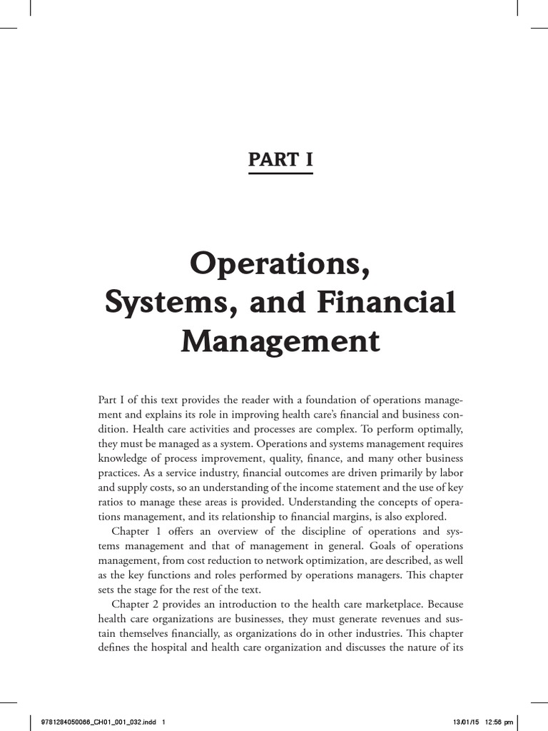 Langabeer Chapter1 | PDF | Operations Management | Business Process