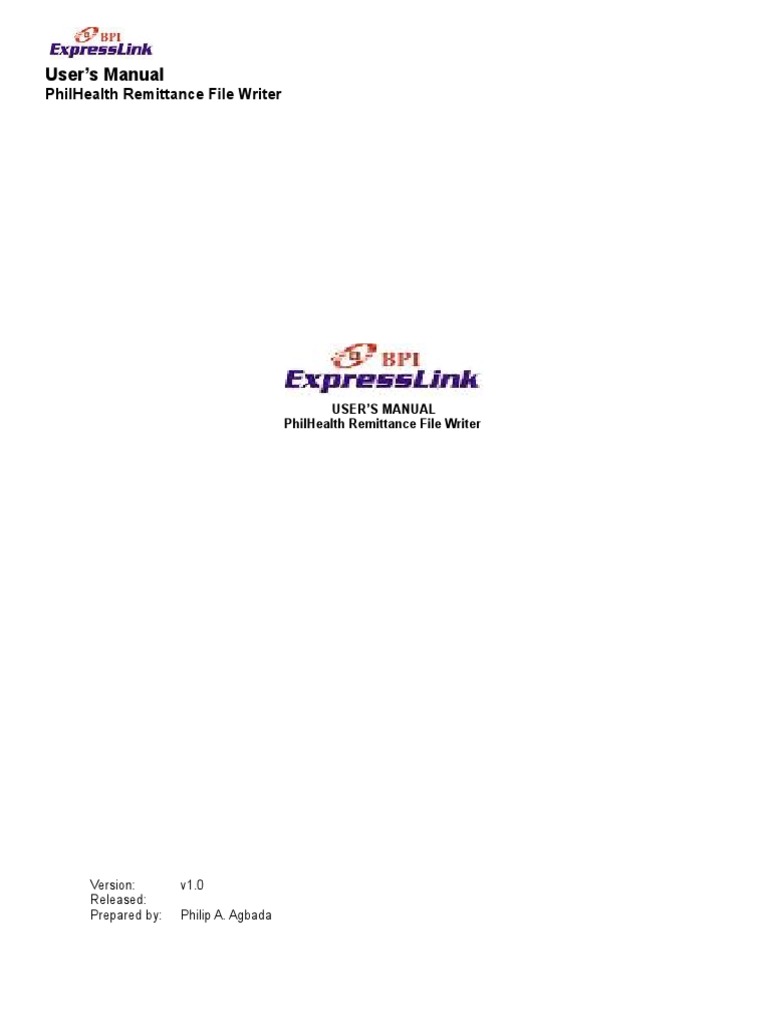 PhilHealth Remittance File Writer Guide | PDF | Microsoft Office ...