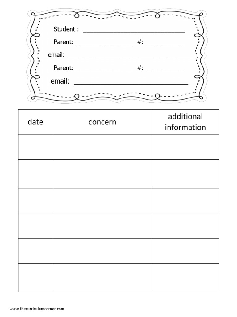 Communication Log Student | PDF