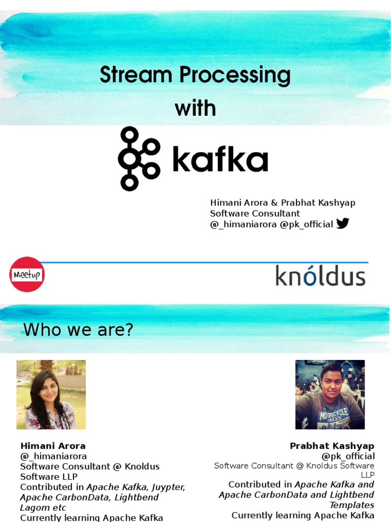 Stream Processing Using Kafka | PDF | Thread (Computing) | Application ...