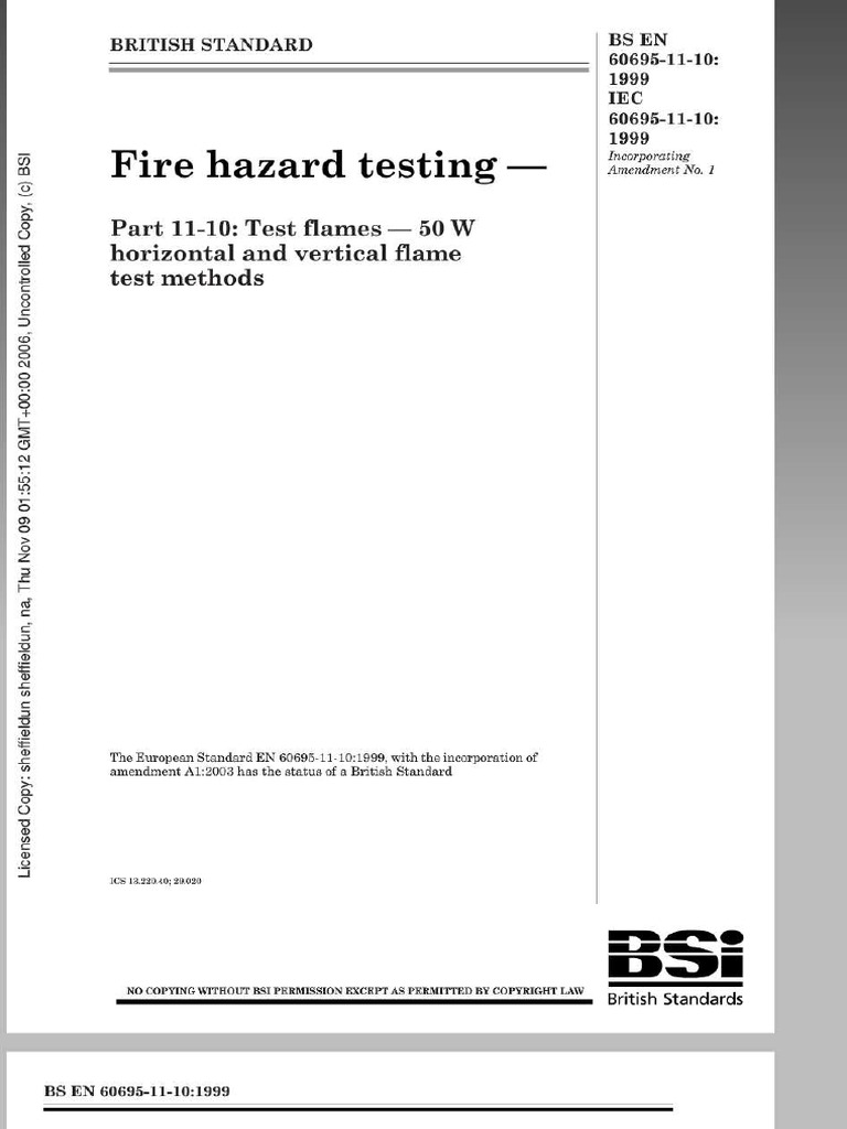 En 60695 11 10 1999 | PDF