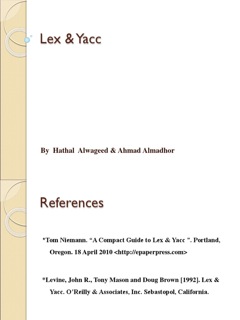 Lex and Yacc | PDF | Parsing | Syntax (Logic) Lex and Yacc | PDF | Parsing | Syntax (Logic)
