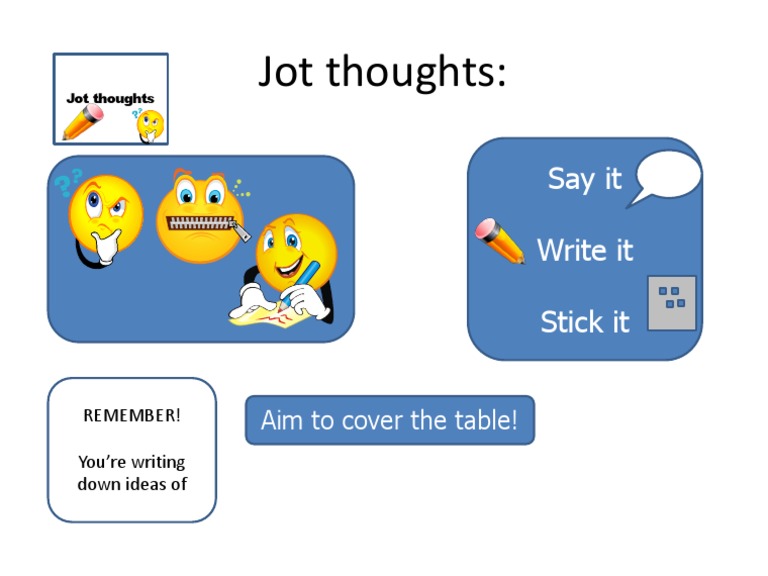 Jot Thoughts | PDF