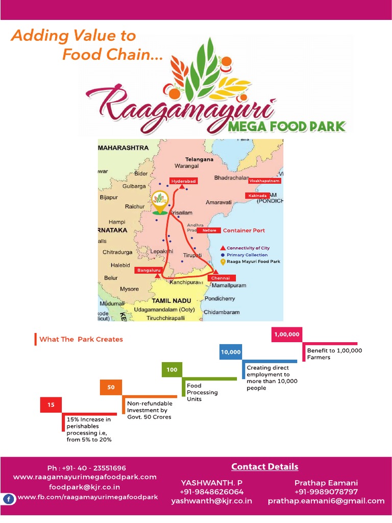 Raaga Mayuri Mega Food Park - Project Approved by MOFPI | PDF | Food ...