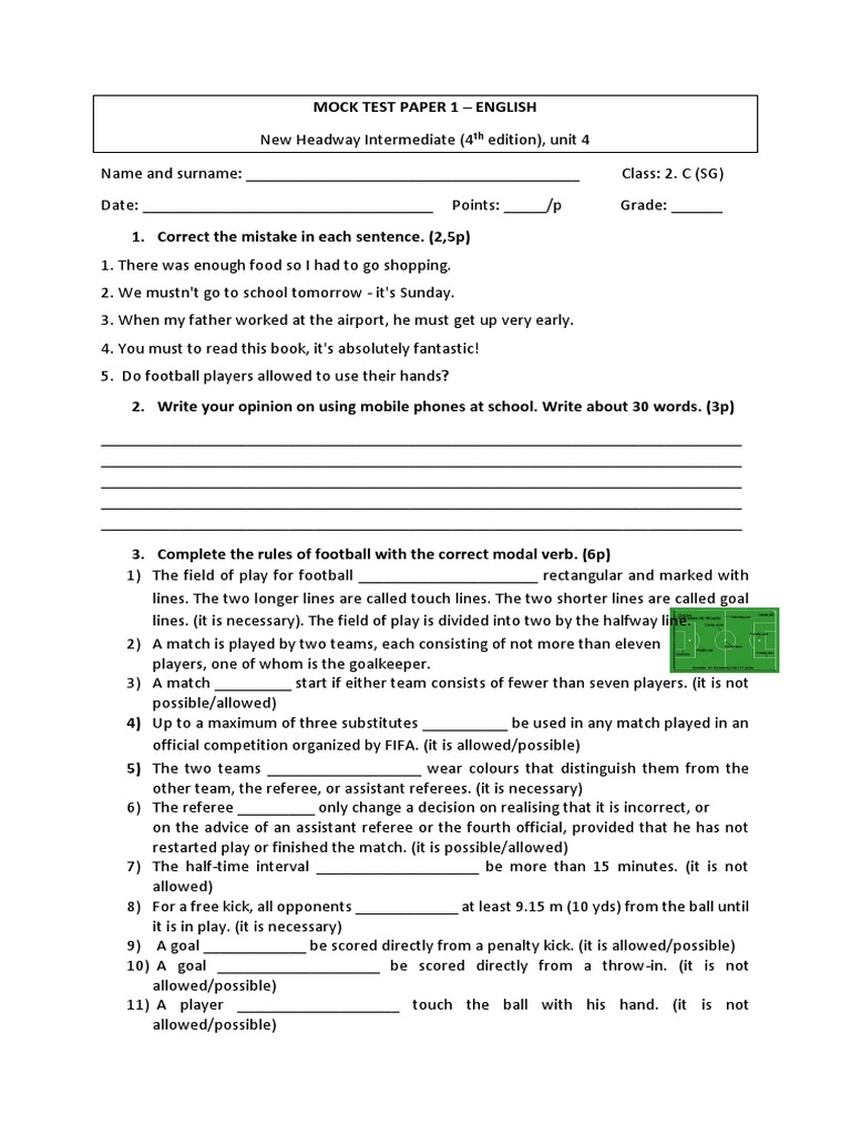 Mock Test Paper 1 | Download Free PDF | Referee | Verb
