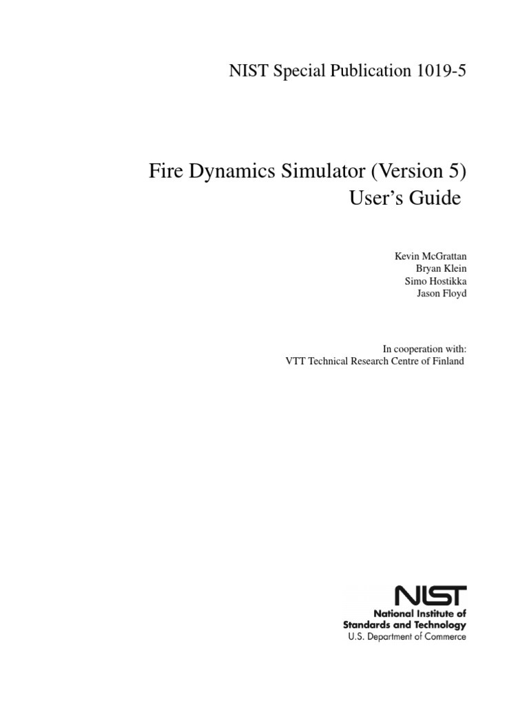 FDS 5 User's Guide | PDF | National Institute Of Standards And ...