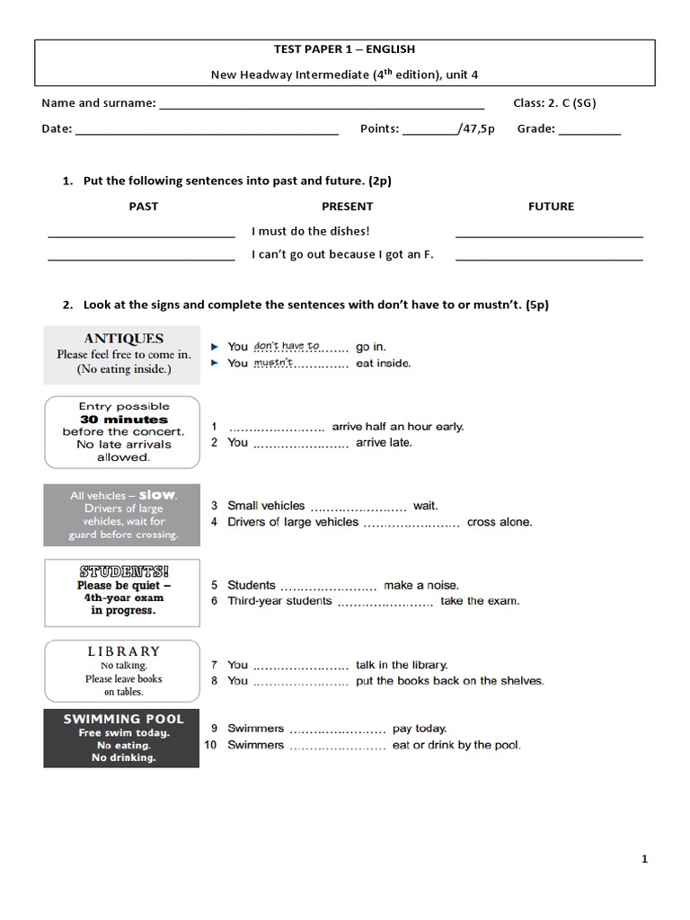 Test Paper 1 - Real | PDF