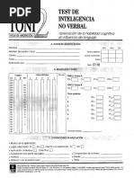 Test de Inteligencia No Verbal TONI-4 | PDF | Cociente de inteligencia ...