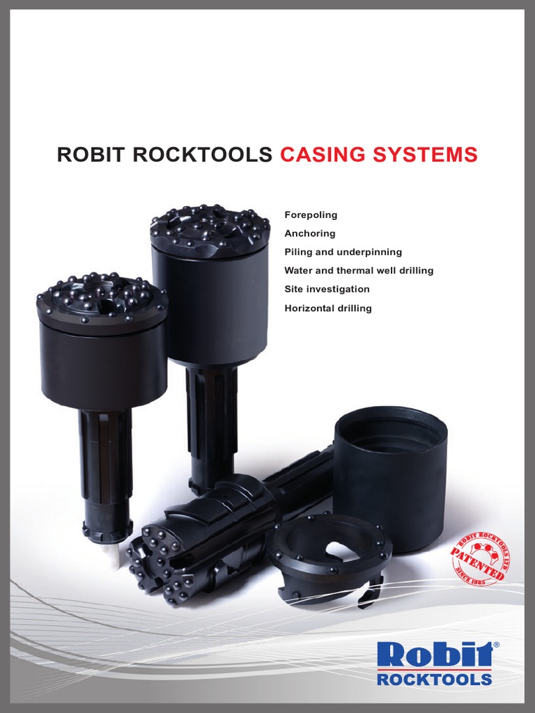 Robit Casing Systems Catalogue 2012 Lowres | PDF | Drilling | Deep ...