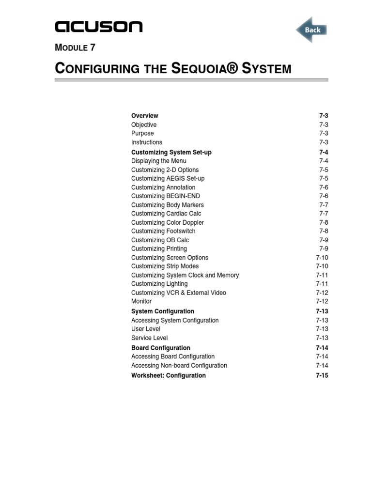 Configuring Sequoia System (59161 - 1) | PDF | Videocassette Recorder | Menu (Computing)