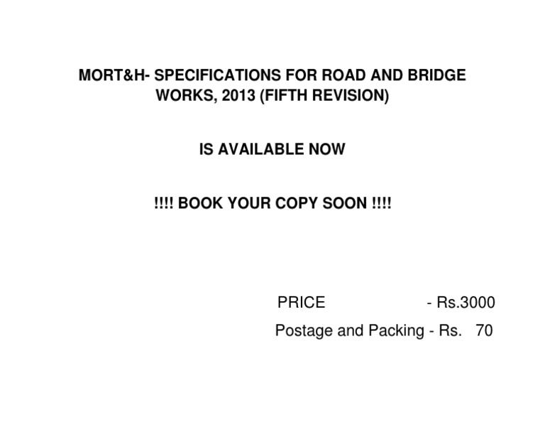 MORTH 5th Revision | PDF | Motor Vehicle | Car