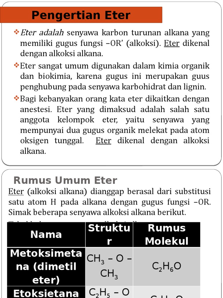 Eter Dan Epoksida | PDF