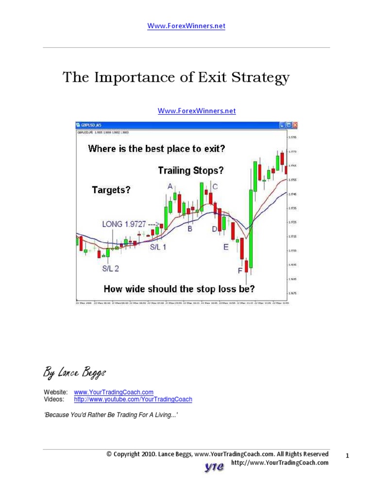 YTC The Importance of Exit Strategy | PDF | Day Trading | Futures Contract