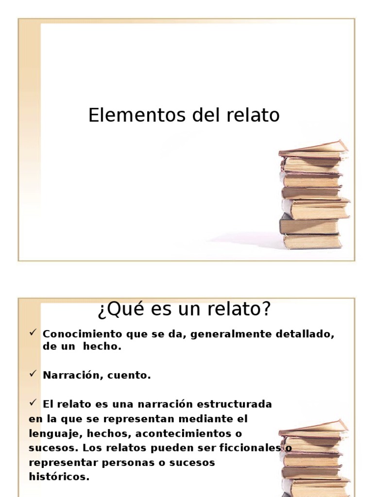 Elementos Del Relato | Narración | Ficción y literatura