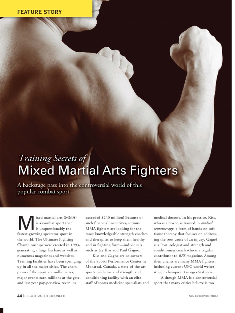 Training Secrets of Mixed Martial Arts Fighters | PDF | Mixed Martial ...