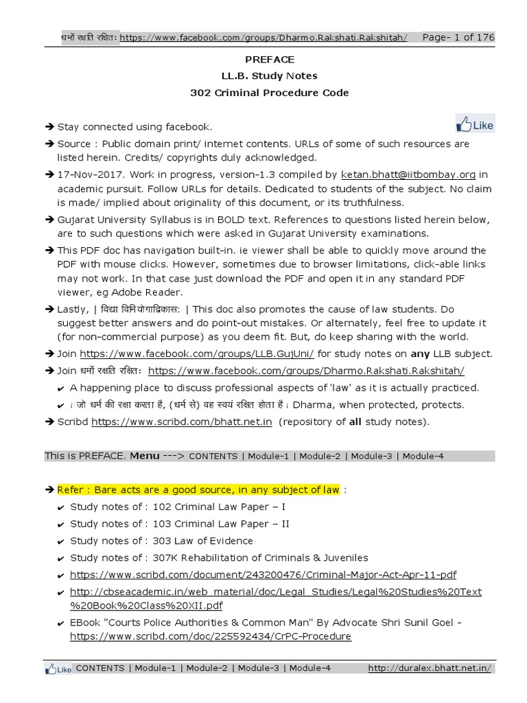 302 Criminal Procedure Code | PDF | Bail | Plea