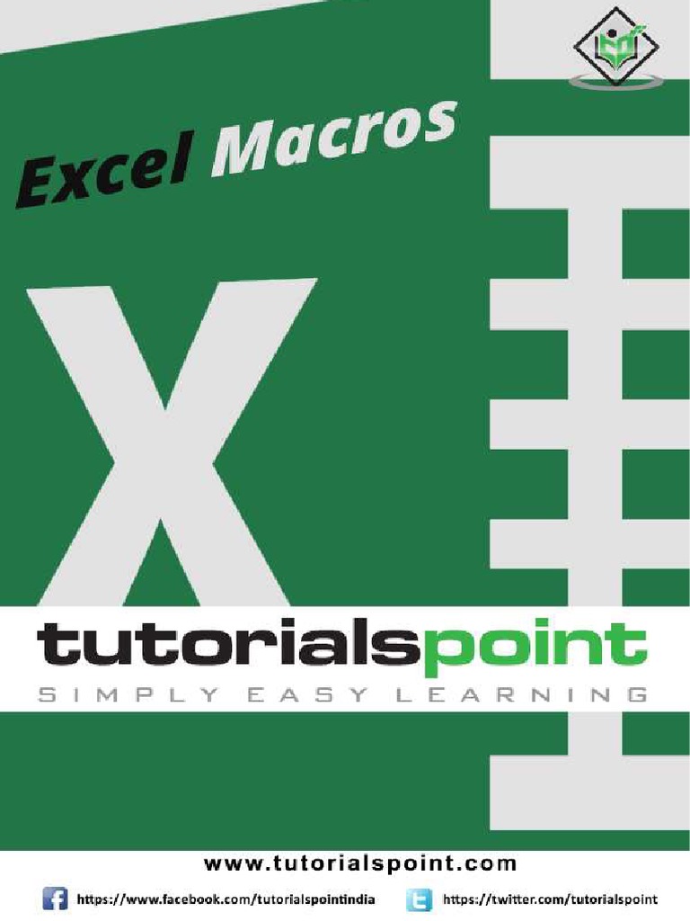 Excel Macros Tutorial | PDF | Visual Basic For Applications | Microsoft Excel
