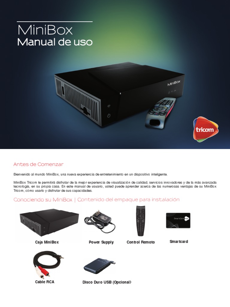 Manual MiniBox | PDF | Hdmi | Control remoto