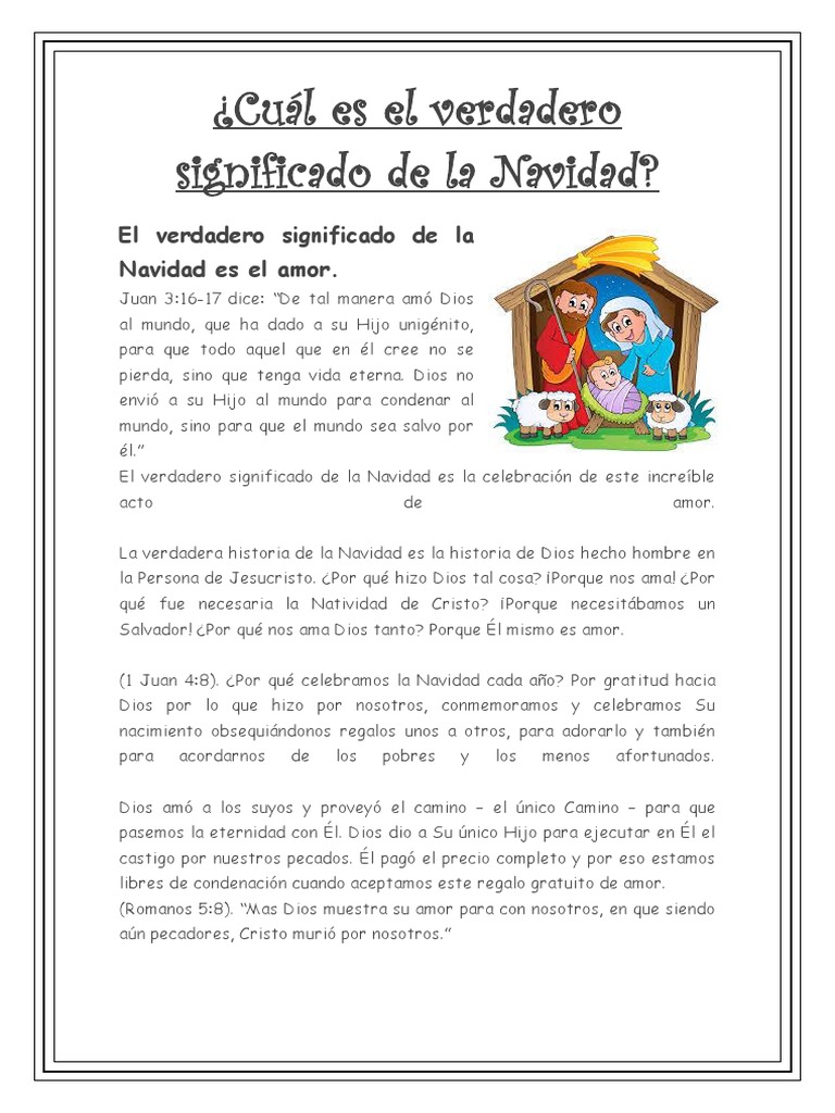 El Verdadero Significado De La Historia De Navidad Los Verdaderos