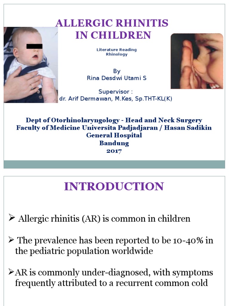 Allergic Rhinitis in Children: Overview | PDF | Allergy | Allergen