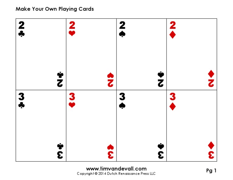 Playing Card Template 1 | PDF