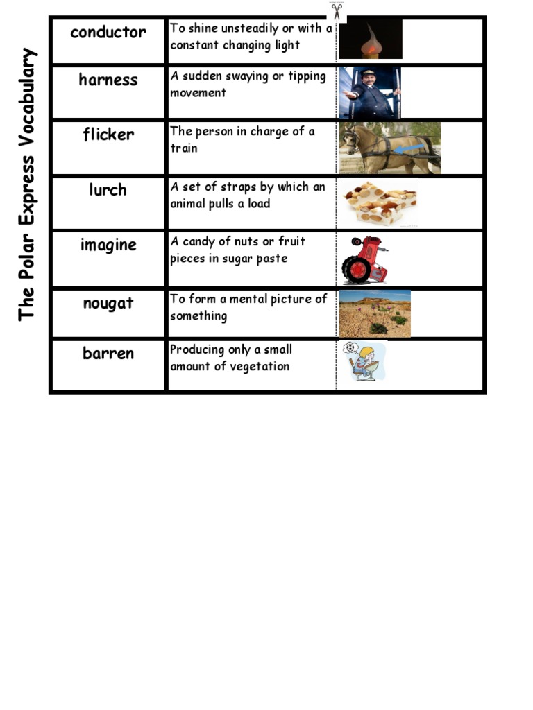 The Polar Express Vocabulary | PDF