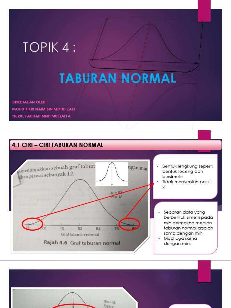 Topik 4 Taburan Normal | PDF