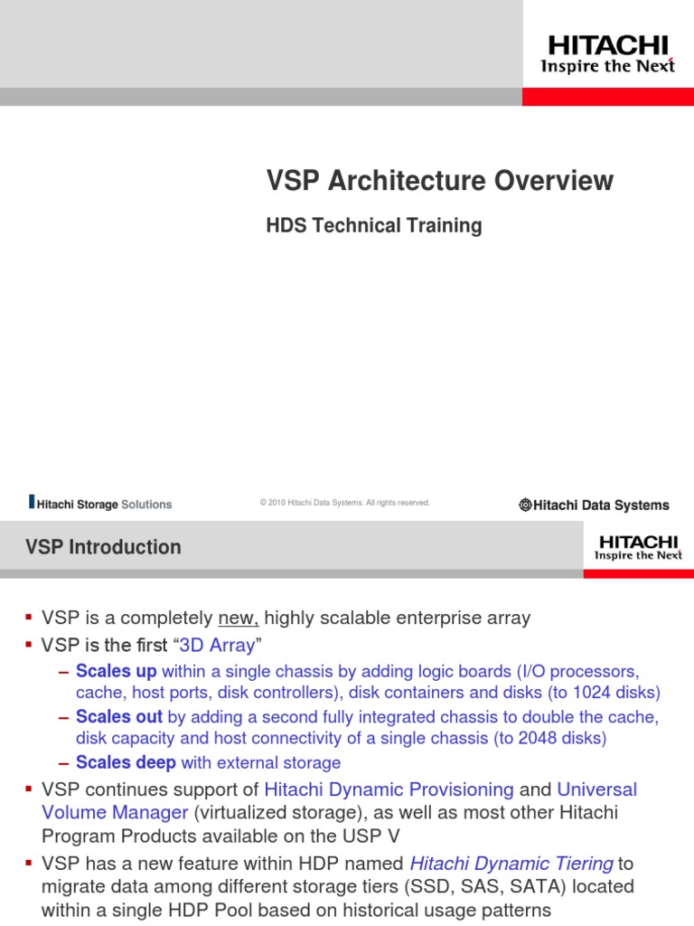 VSP Architecture Overview V2 2 | PDF | Solid State Drive | Cpu Cache