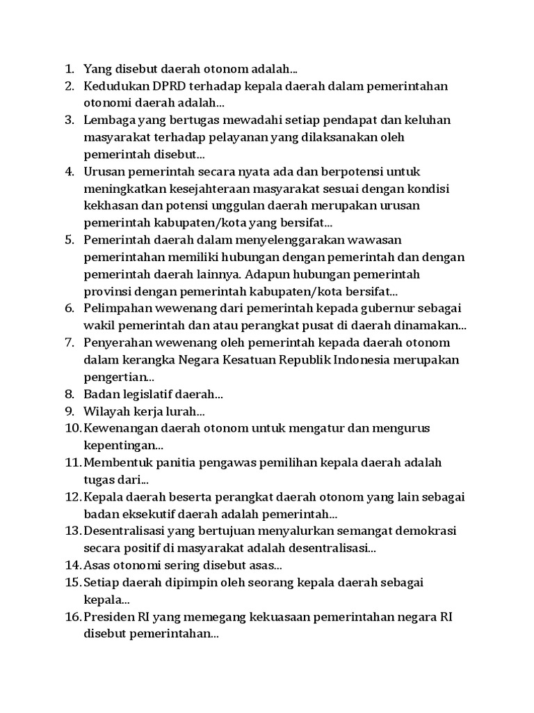 Soal Tts PKN | PDF