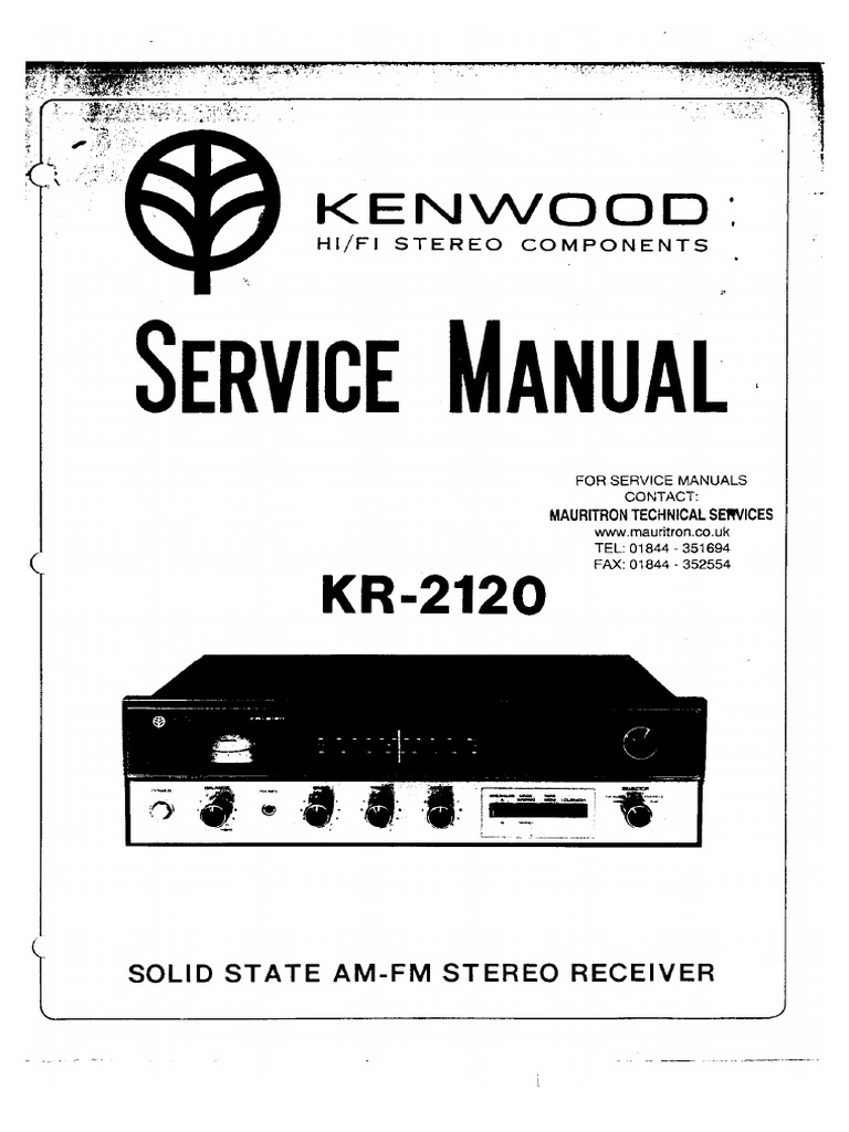 Kenwood Kr-2120 SM | PDF