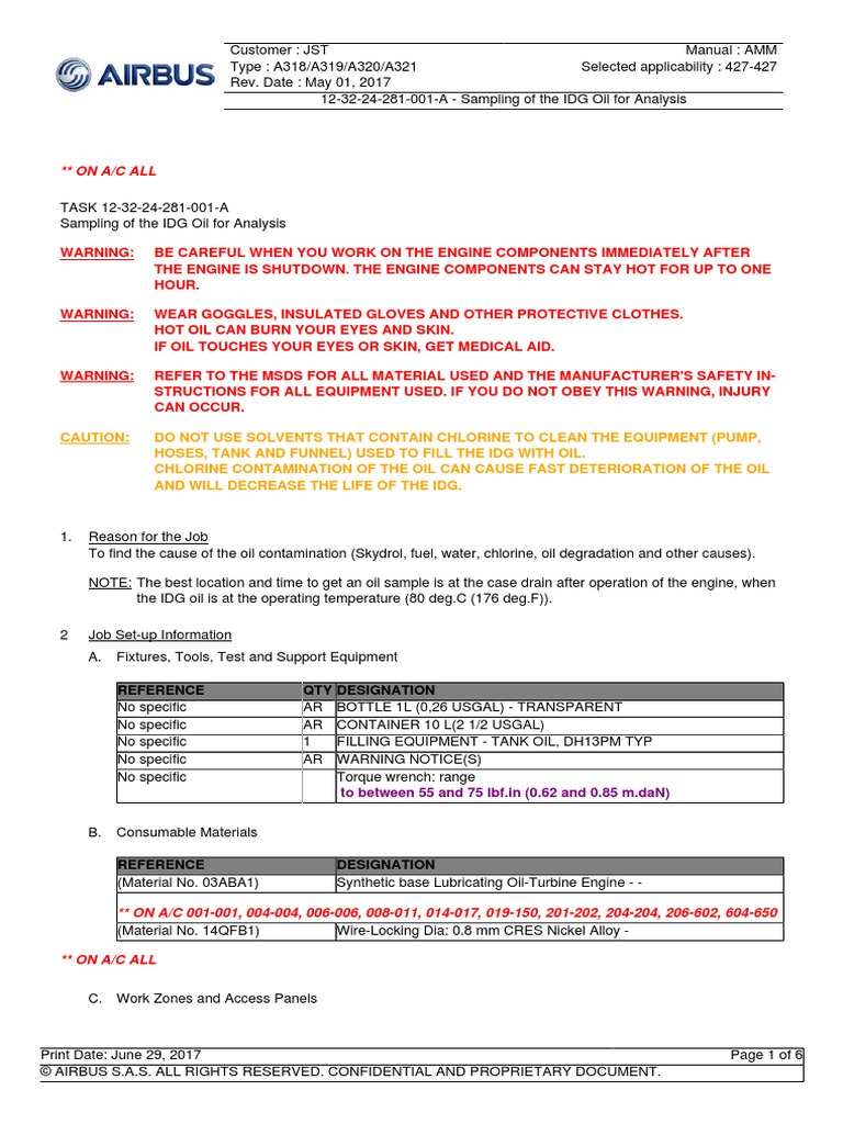 Sampling of The IDG Oil For Analysis PDF | PDF | Nature