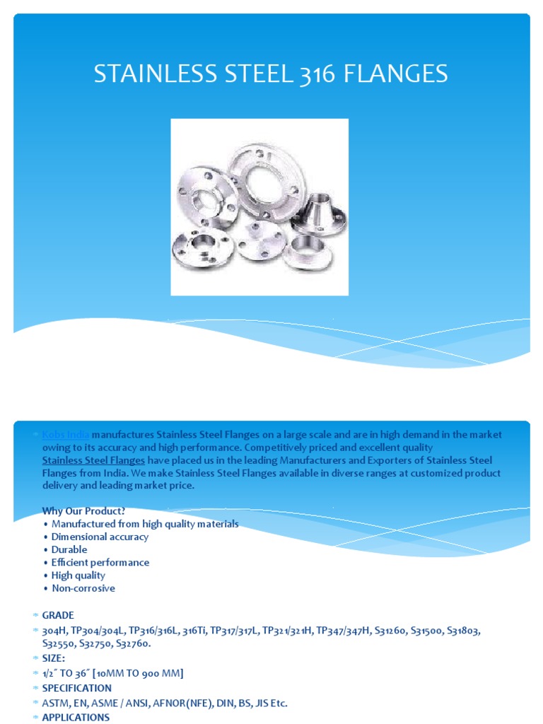 Stainless Steel Flanges | PDF