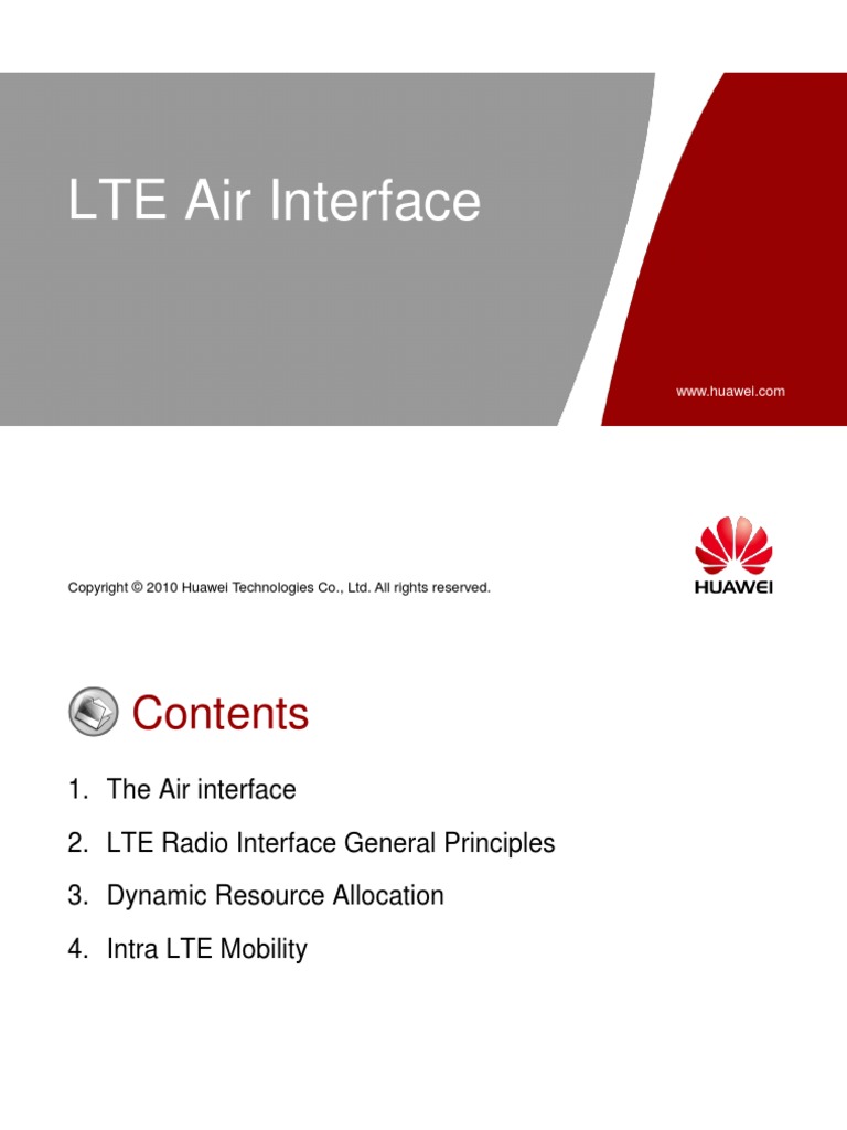 Lte Air Interface | PDF | High Speed Packet Access | Telecommunications