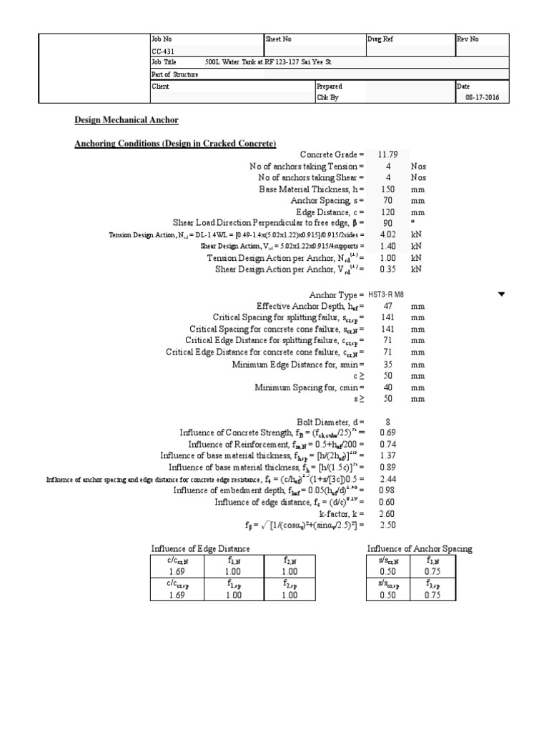 Steel Bracket Design Calculations | PDF