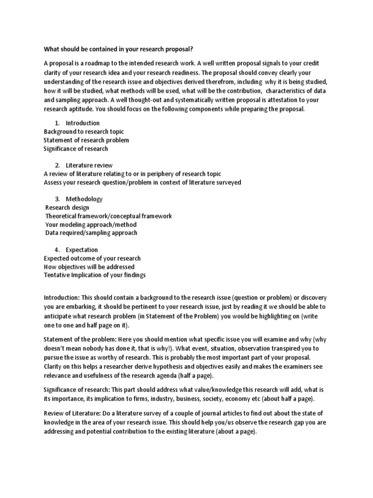 Research Proposal Structure Guide | PDF | Science And Technology | Science