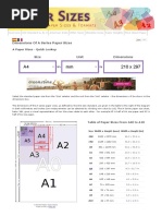 A4 Paper Size Specifications and Facts | PDF | Media Technology | Reference