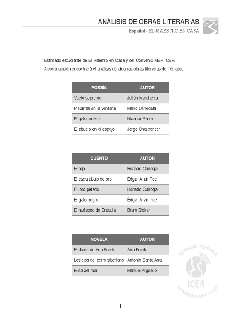 Analisis Literario Terraba | PDF | Arco iris | Poesía